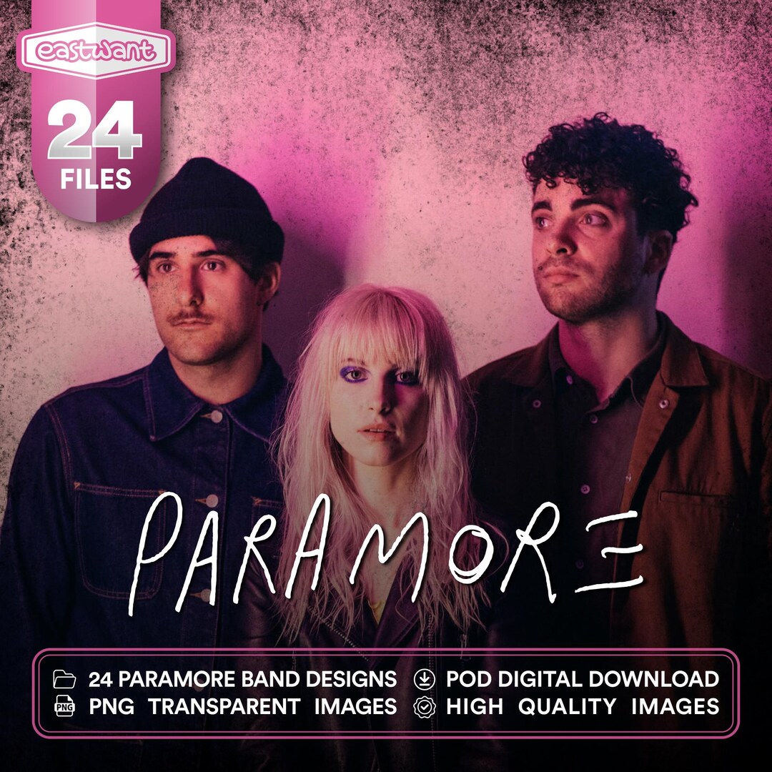 24 Paramore Band Design / PNG / Tshirt Design ( Digital Download ) - Etsy