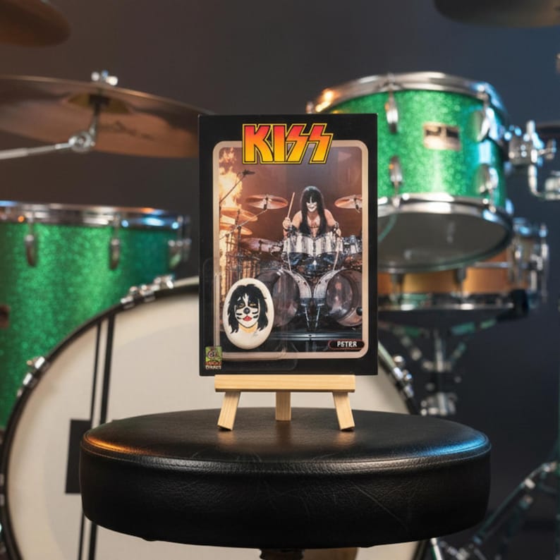Peter Criss Catman – KISS Tribute | Hand-painted Stone Collectible ...