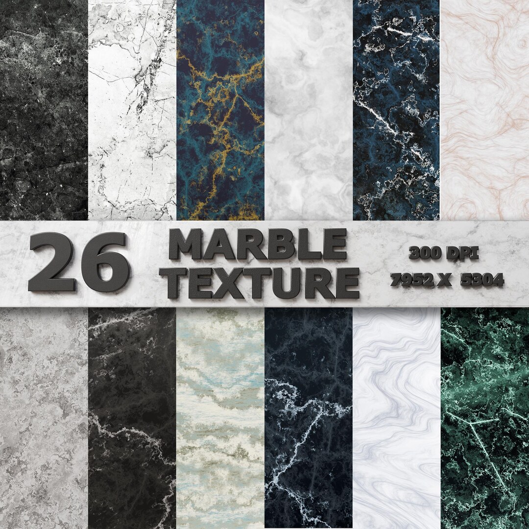 26 Marble Texture Bundle, High Resolution Marble Textures, Digital ...