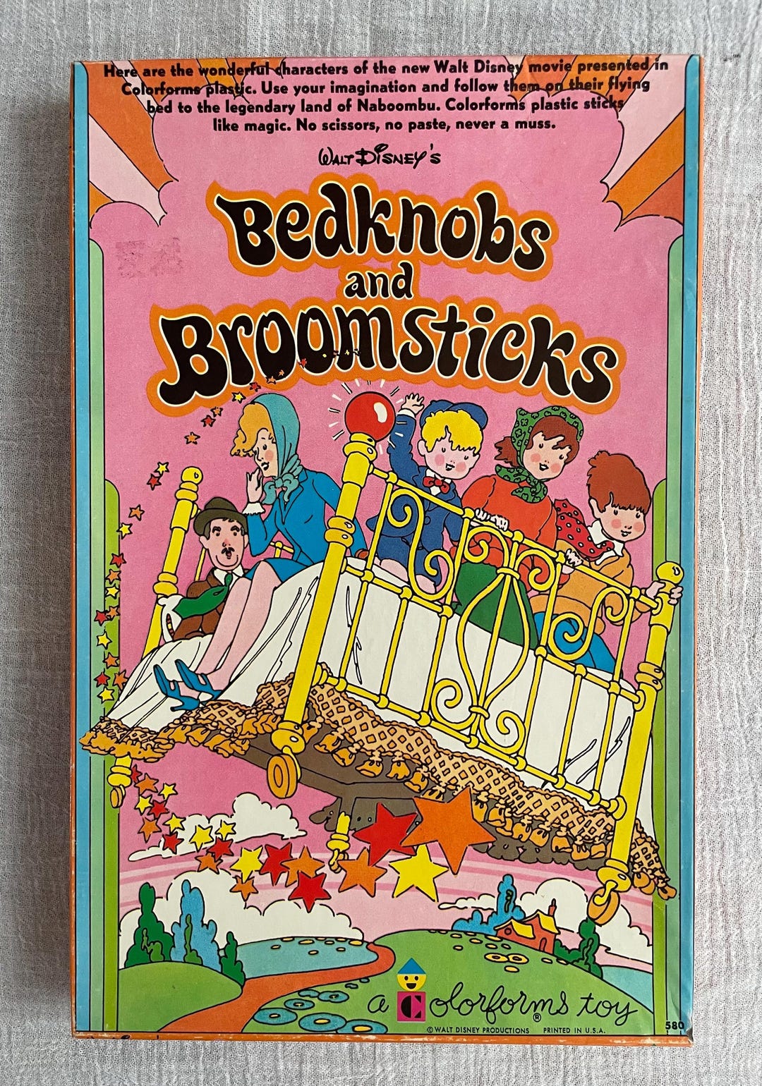 Vintage 1971 Colorforms Toy #580 - Walt Disney's Bedknobs and ...