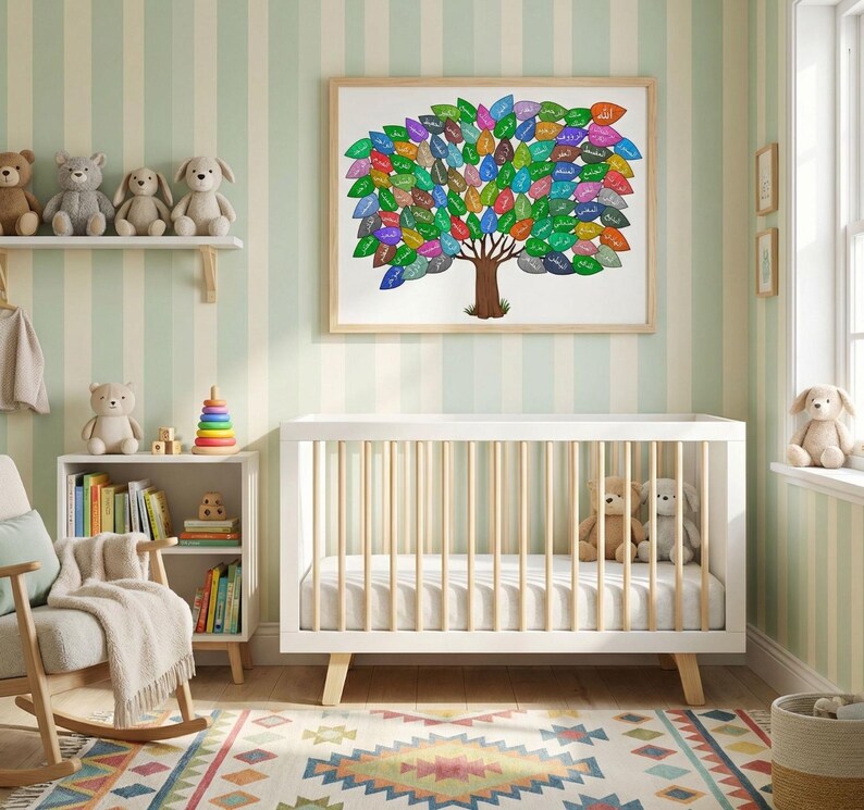 99 Names of Allah Tree Wall Art - Etsy