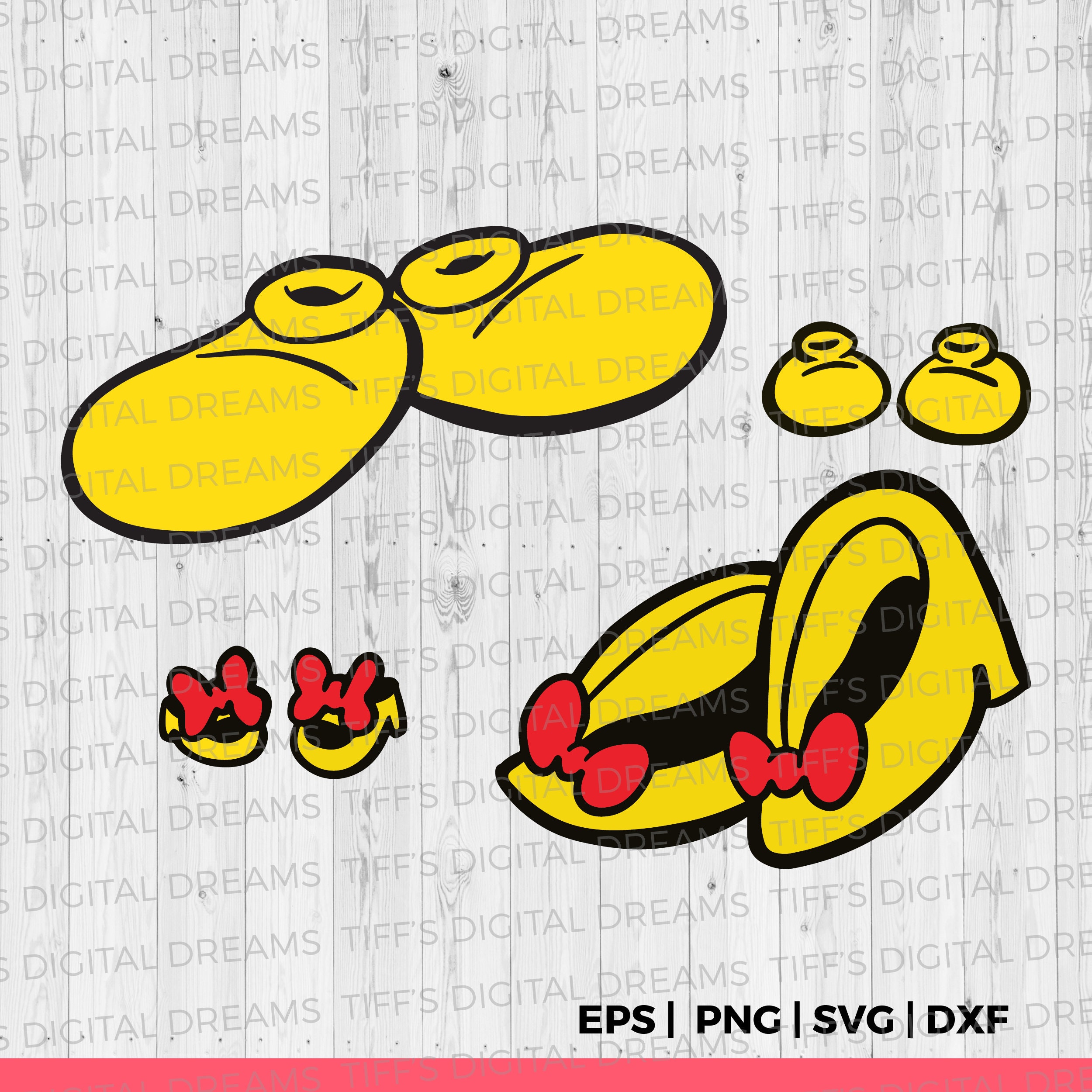 Mickey Mouse Shoes Outline Digital Download, SVG, PNG, Cricut ...