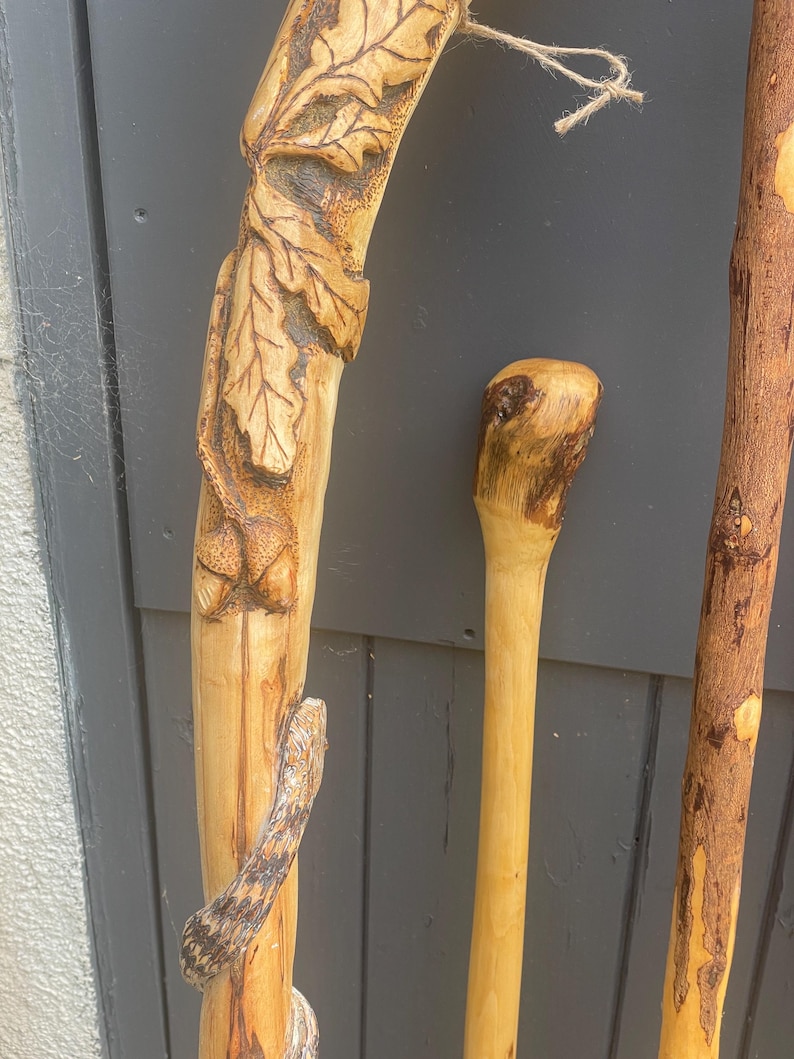 Staffa da passeggio intagliata a mano - Etsy Italia