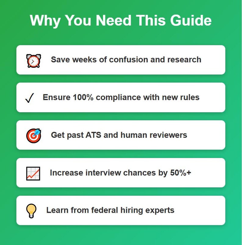 Federal Resume Guide 2025: USAJOBS 2-page Ebook + Templates (PDF ...