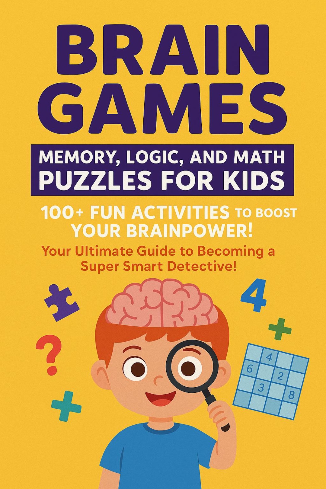 Brain Games for Kids: 100+ Logic, Math, Memory Puzzles (printable ...