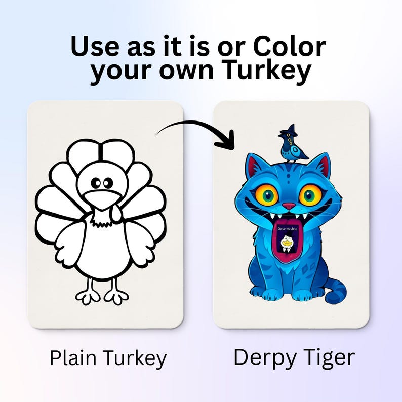 Kpop Tiger Turkey Disguise Printable, Thanksgiving Craft (instant ...