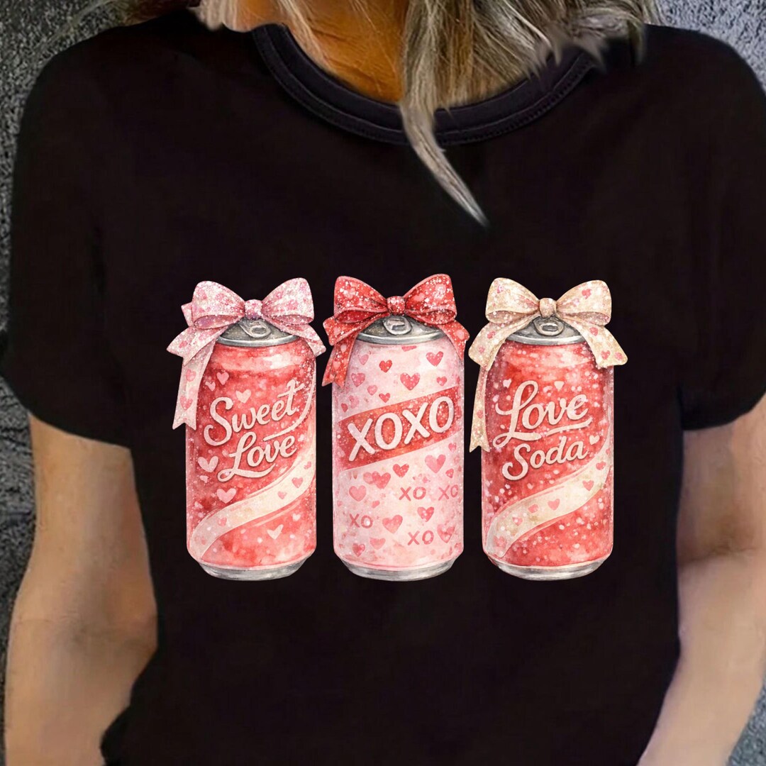 Valentine Soda Can PNG | Retro Soda PNG | Cute Valentine Day | Coqutte ...