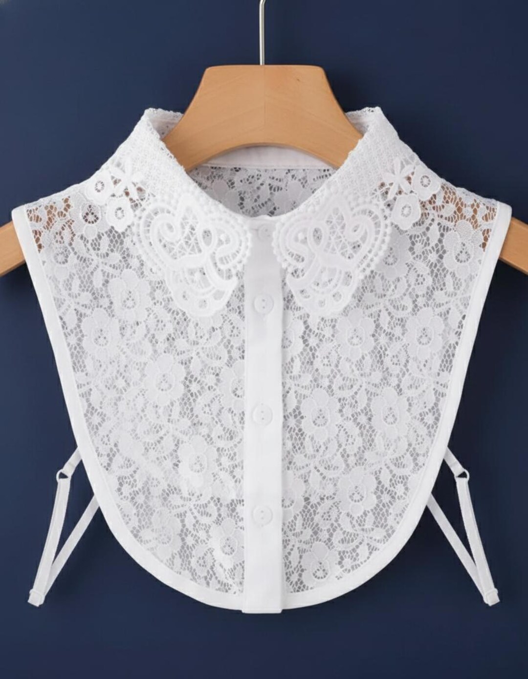 Lace Dickey Collar: White Embroidered Victorian Style - Etsy