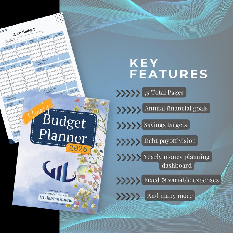 2026 Budget Planner Printable, Monthly Finance Tracker, Savings Tracker ...