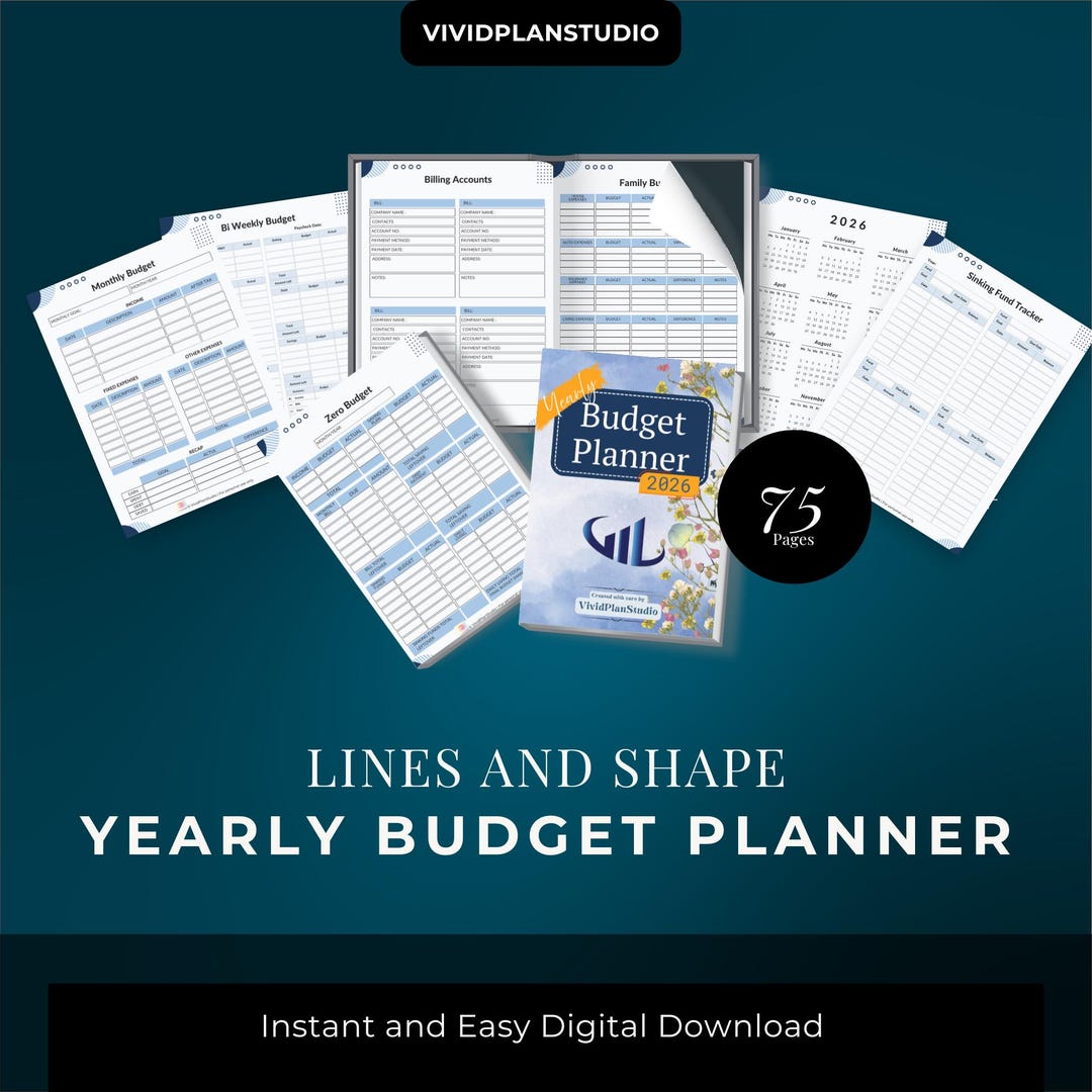 2026 Budget Planner Printable | Monthly Expense & Savings Tracker (PDF ...