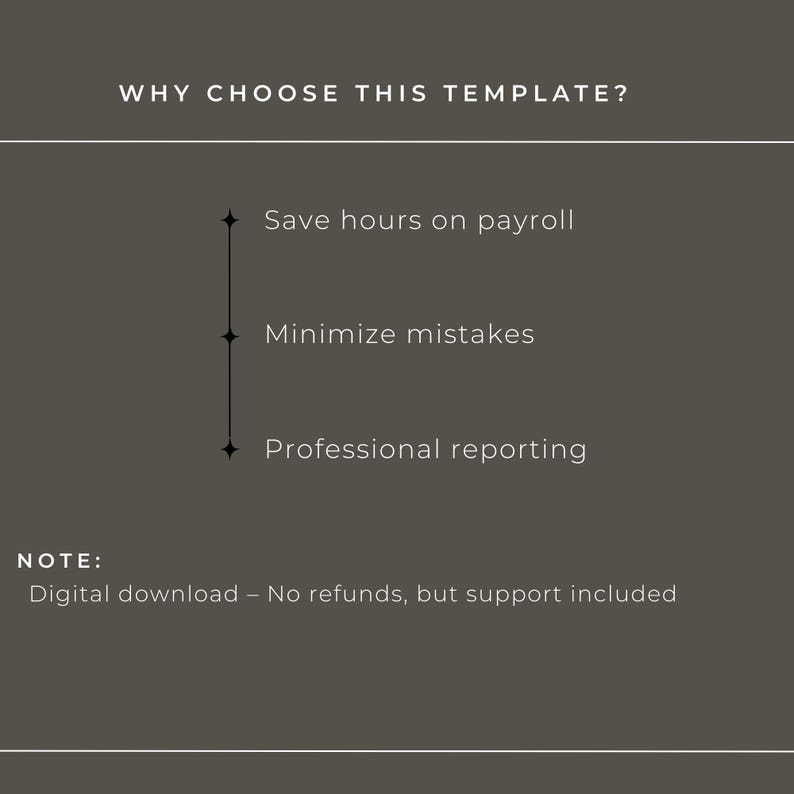 Payroll Template Excel + Dashboard - Etsy