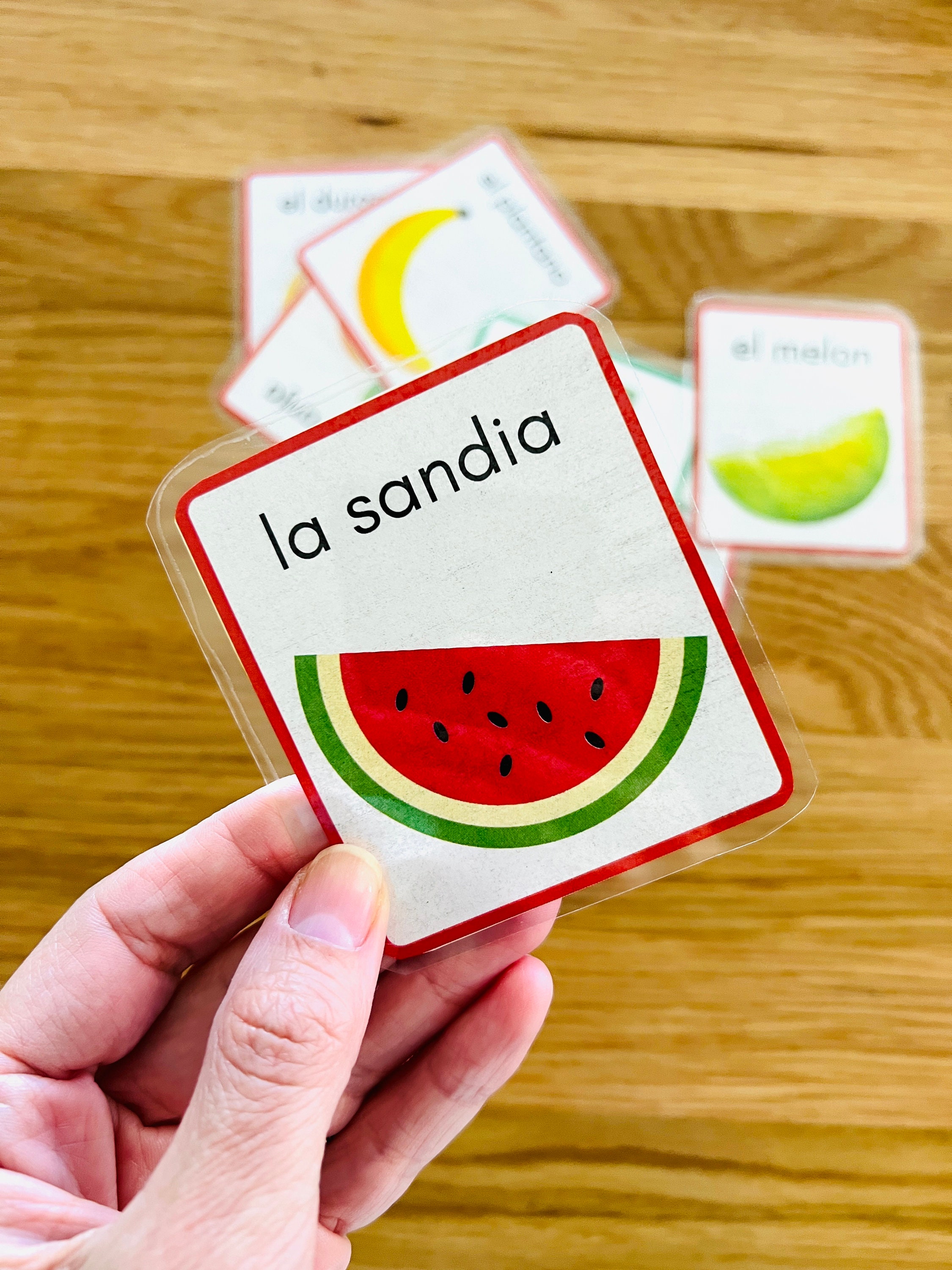 Spanish Fruit Flashcards - Etsy