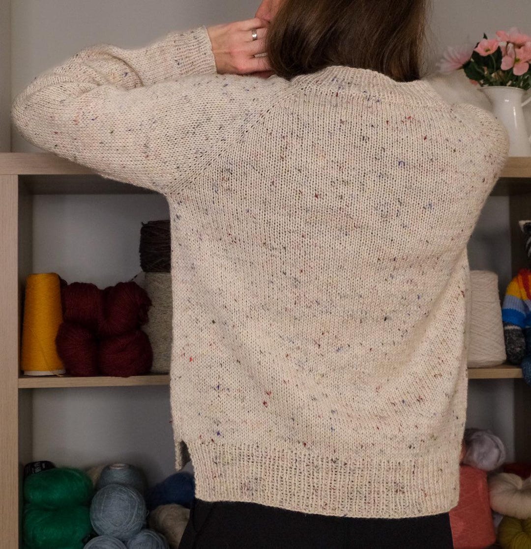 Easy Raglan Sweater Knitting Pattern With Video Tutorial (PDF File in ...
