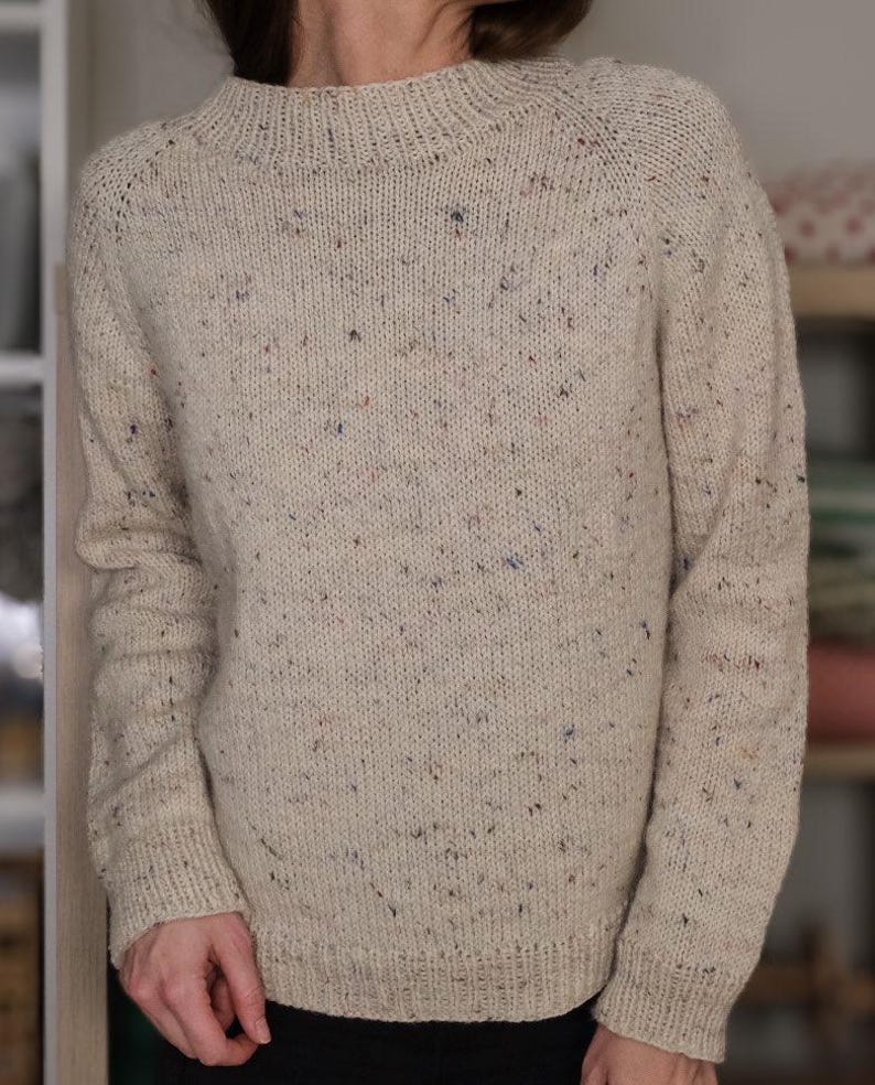 Easy Raglan Sweater Knitting Pattern With Video Tutorial (PDF File in ...