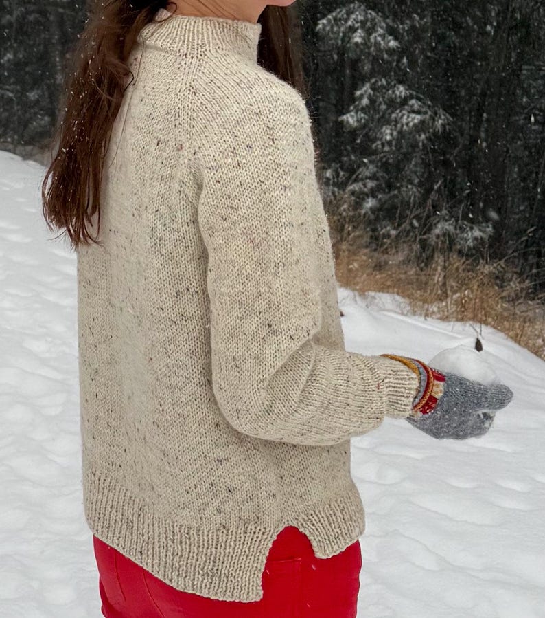 Easy Raglan Sweater Knitting Pattern With Video Tutorial (PDF File in ...