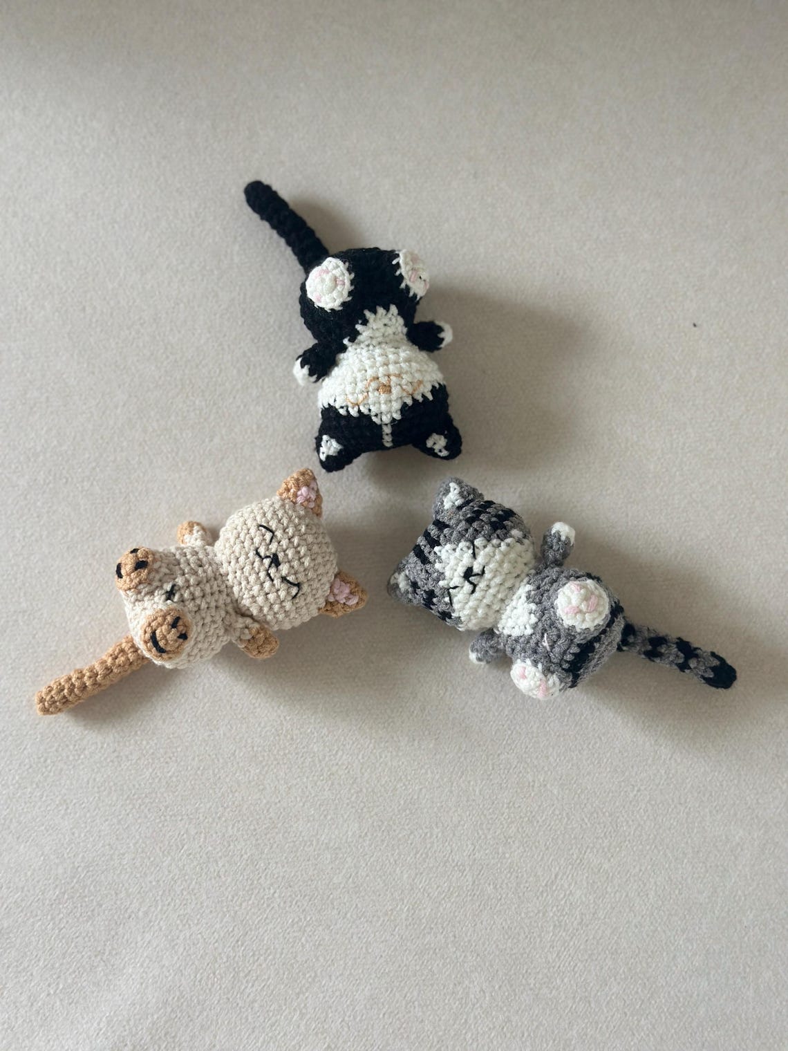 Crochet Cat Plushie Pattern, Amigurumi Stuffed Animal, Chubby Kitty Toy ...