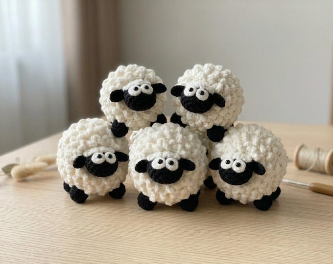 Lamb Amigurumi Crochet Pattern, Farm Animal Plush Tutorial (PDF ...