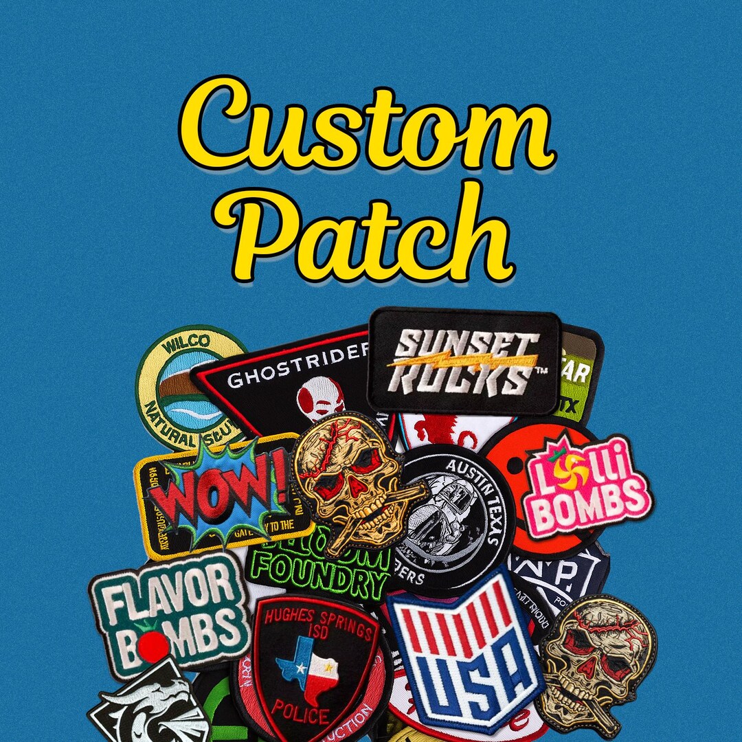 Custom Embroidered Patch, Free Shipping,custom Made, for Parties ...
