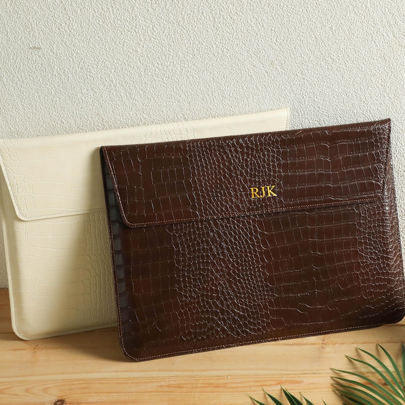 Croc Embossed Briefcases - Etsy
