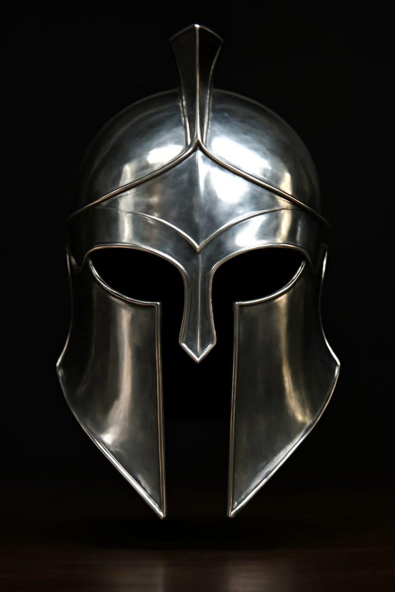 Hand-forged Spartan Corinthian Helmet – Ancient Greek Warrior Armor ...