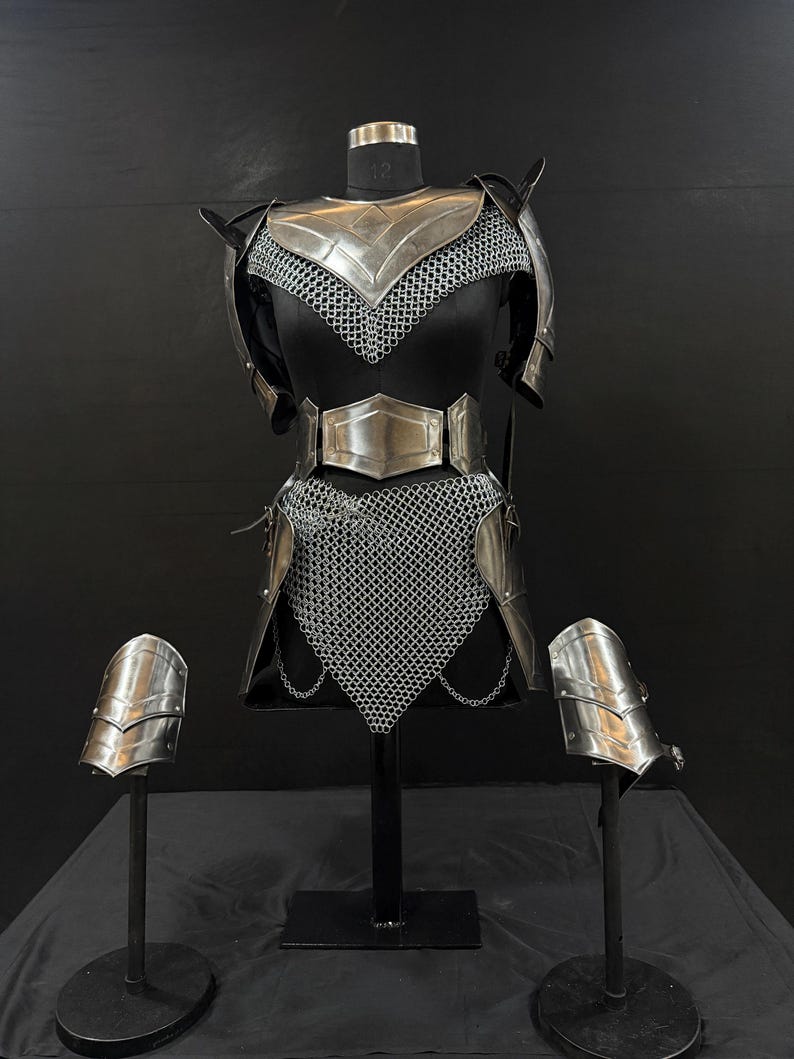 Women’s Medieval Armor Set – Knight Armor With Chainmail for Cosplay ...