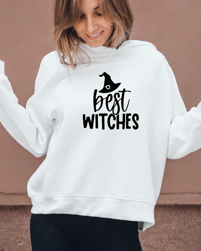 Best Witches SVG PNG | Halloween Friendship Cut File | Witch Hat Funny ...