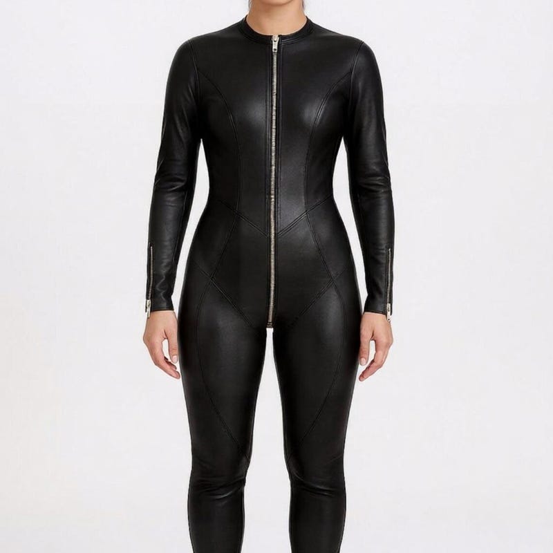 Leather Catsuit Womens - Etsy