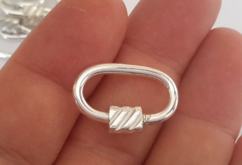 2 Solid Sterling Silver 925 Oval Clasp Key Chain Ring Keyring - Etsy