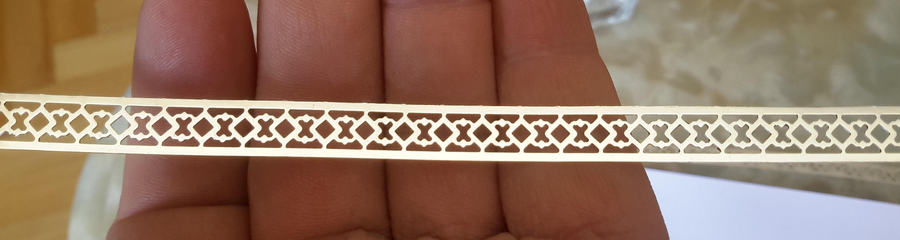 Sterling Silver Decorative Pattern Wire Gallery Wire Ribbon - Etsy