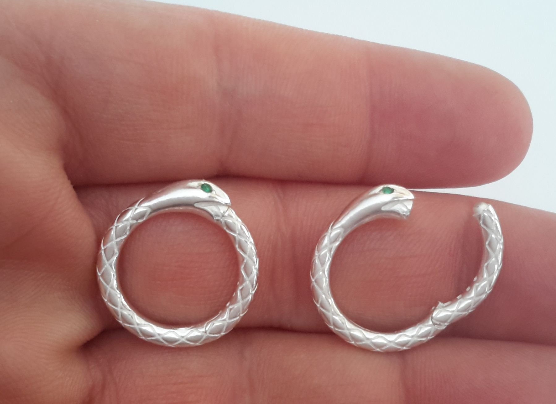 1 Sterling Silver 925 Snake Clasp Round Pearl Extender | Etsy