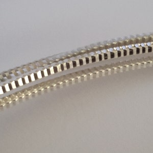 1 Ft Solid Sterling Silver 925 Patterned Spuare Wire Wire 1.70 Mm/ 14 ...