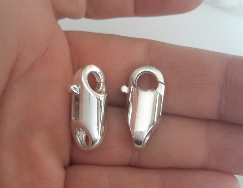 1 Sterling Silver 925 One of Its Kind Robust Lobster Clasp - Etsy