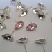 6 Oval Teardrop light Pink Crystal Element Rhinestones Size - Etsy