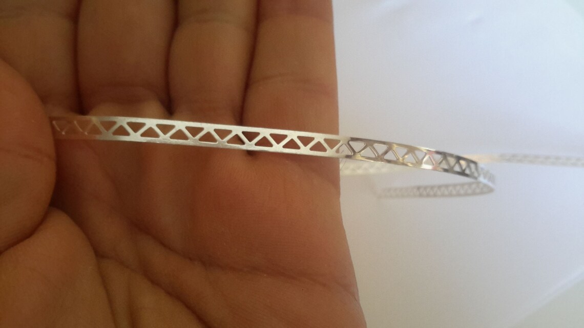 Sterling Silver Decorative Pattern Wire Gallery Wire Ribbon - Etsy
