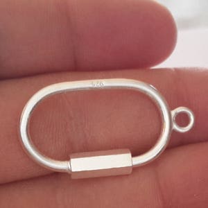 2 Solid Sterling Silver 925 Oval Key Chain Ring Keyring Key Ring Screw ...