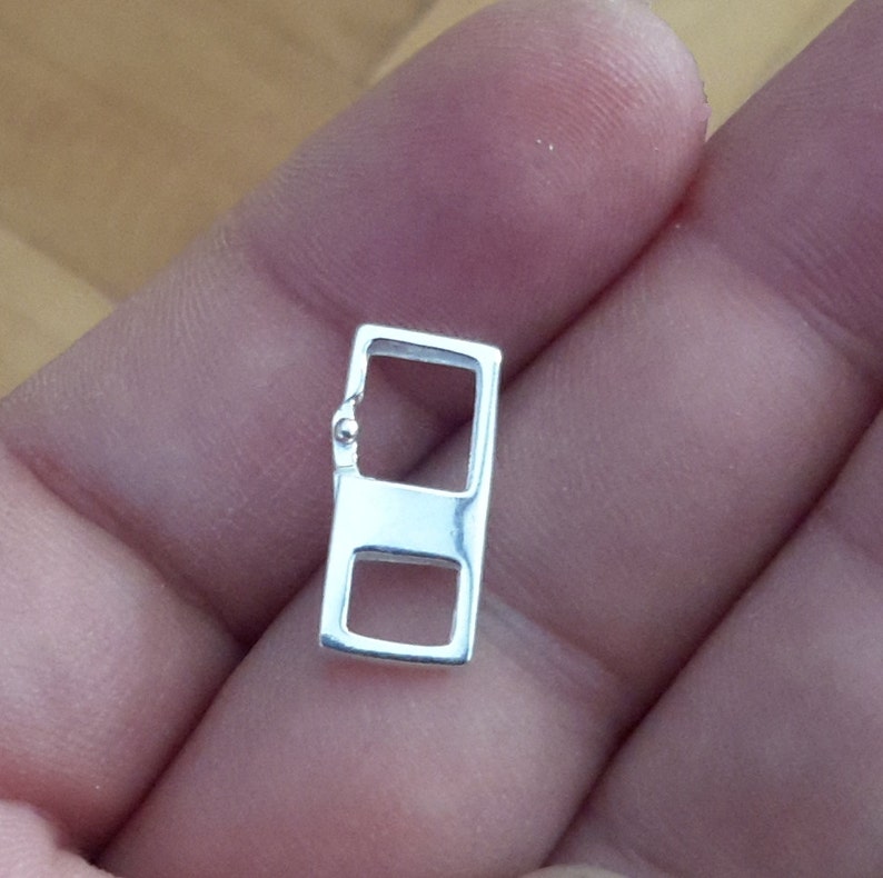 2 Sterling Silver 925 One of Its Kind Large Rectangular | Etsy