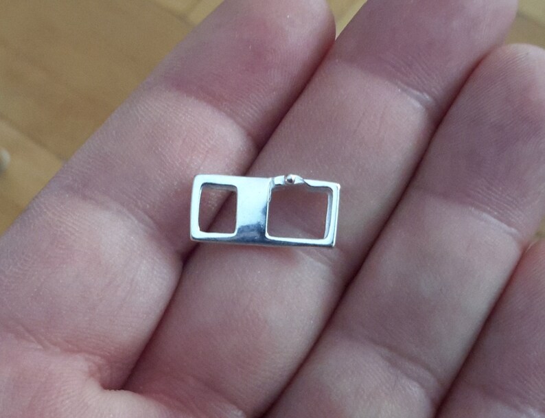 2 Sterling Silver 925 One of Its Kind Large Rectangular | Etsy