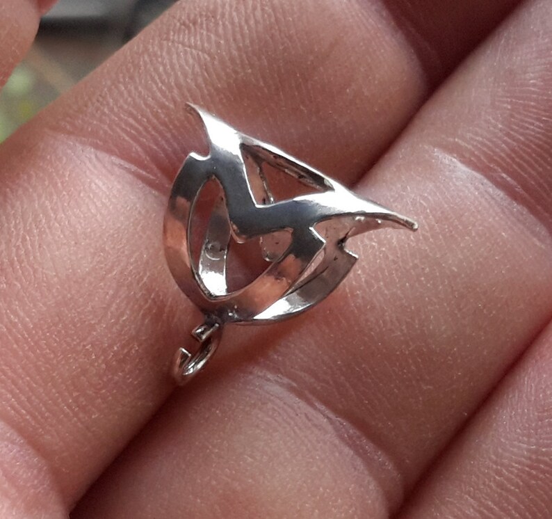 2 Sterling Silver 925 Filigree Triangle Heart Very Large - Etsy