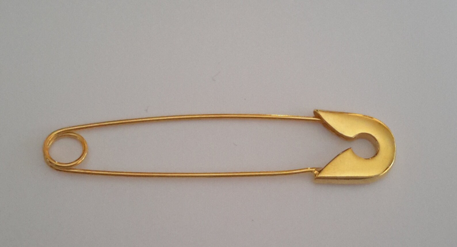 1 Solid 925 Sterling Silver 14K 24K Gold Plaited Safety Pin | Etsy