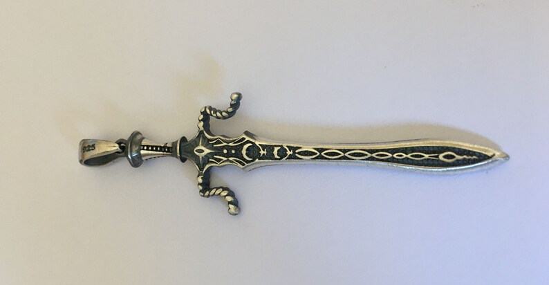 1 Sterling silver 925 Large sword saber matchet machete | Etsy