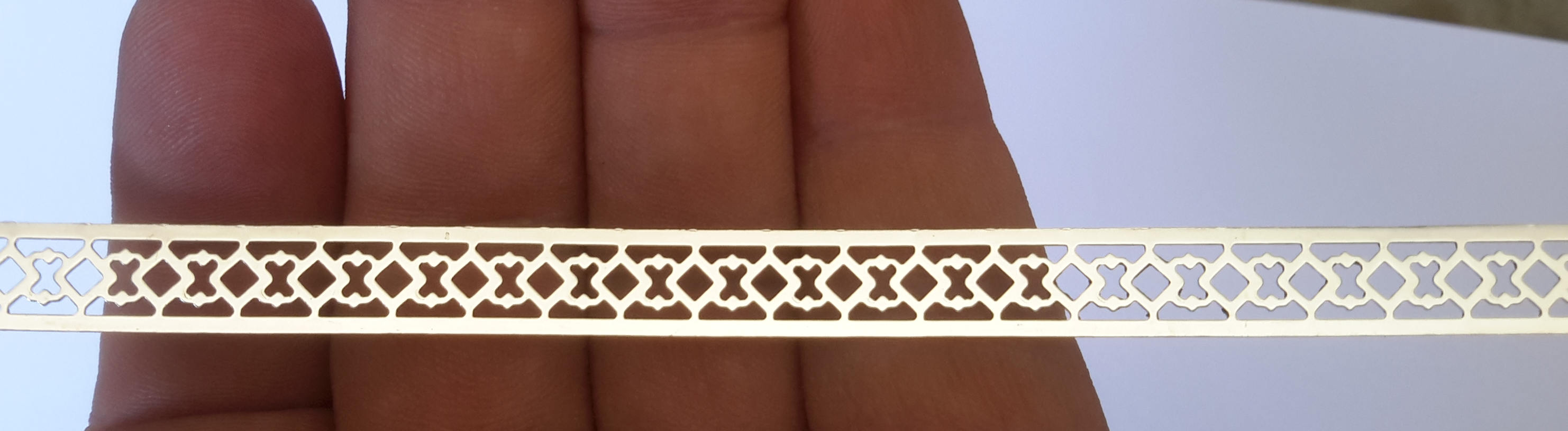 Sterling Silver Decorative Pattern Wire Gallery Wire Ribbon - Etsy