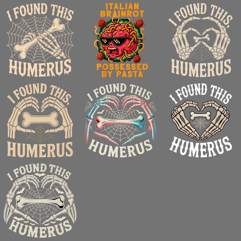I Found This Humerus PNG – Funny Skeleton Joke Halloween Clipart ...