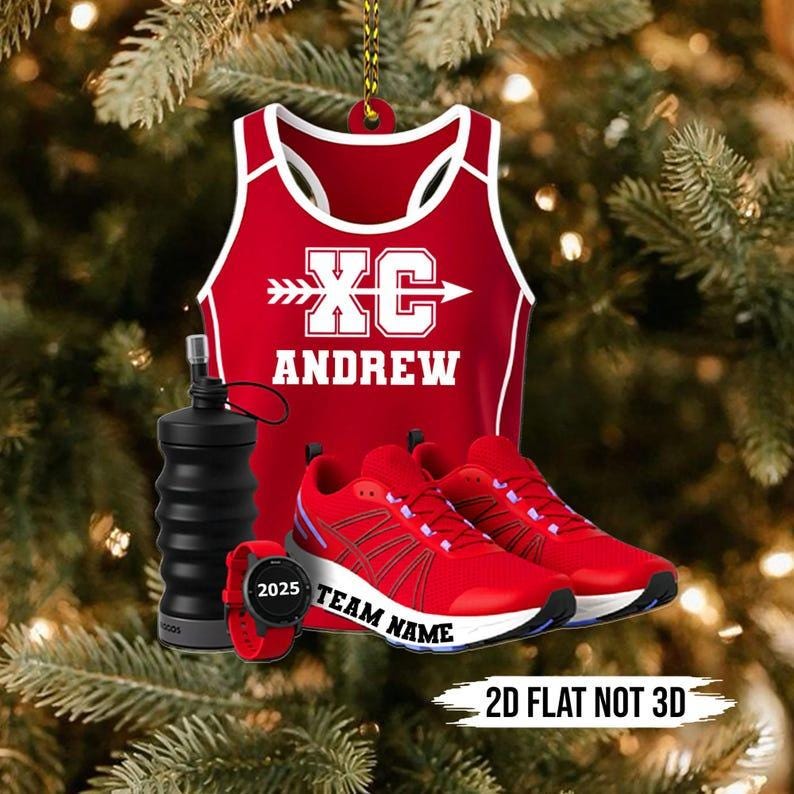Personalized Cross Country Ornament, Custom XC Runner Gift, Sports Team ...