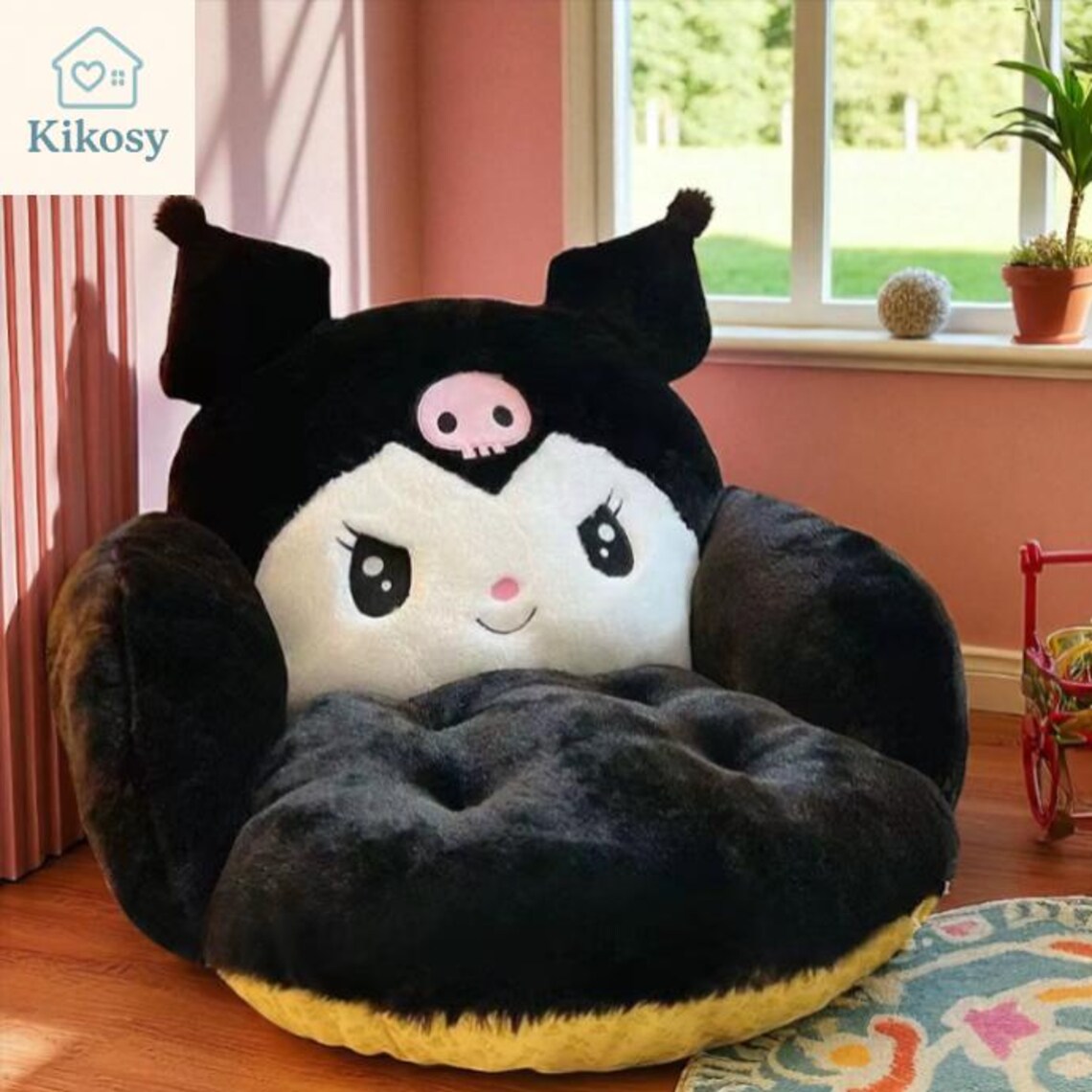 Cute Creative Cartoon Plush Office Chair Cushion, Butter Cushion, Warm ...