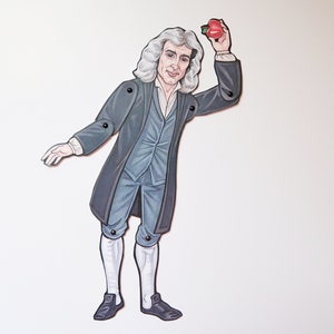 Sir Isaac Newton Articulated Paper Doll - Etsy