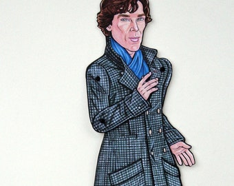 Sherlock Holmes Articulated Paper Doll Inspired by the Books - Etsy