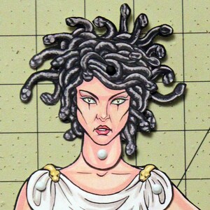Gorgon Medusa Articulated Paper Doll - Etsy UK