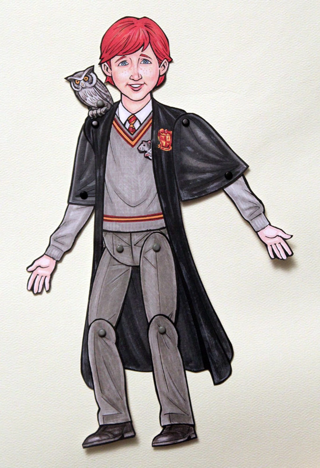 The King Articulated Paper Doll - Etsy