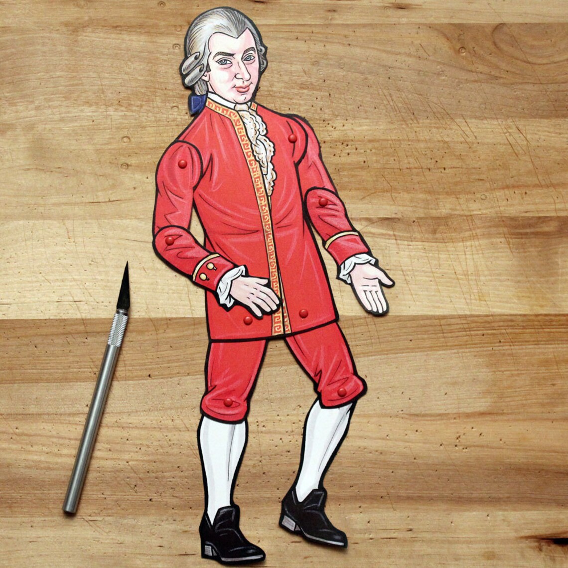 Wolfgang Amadeus Mozart Articulated Paper Doll - Etsy