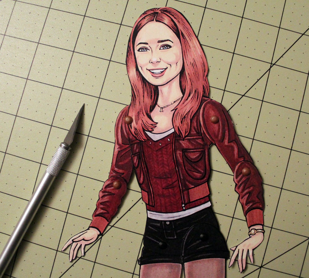Amy Articulated Paper Doll - Etsy